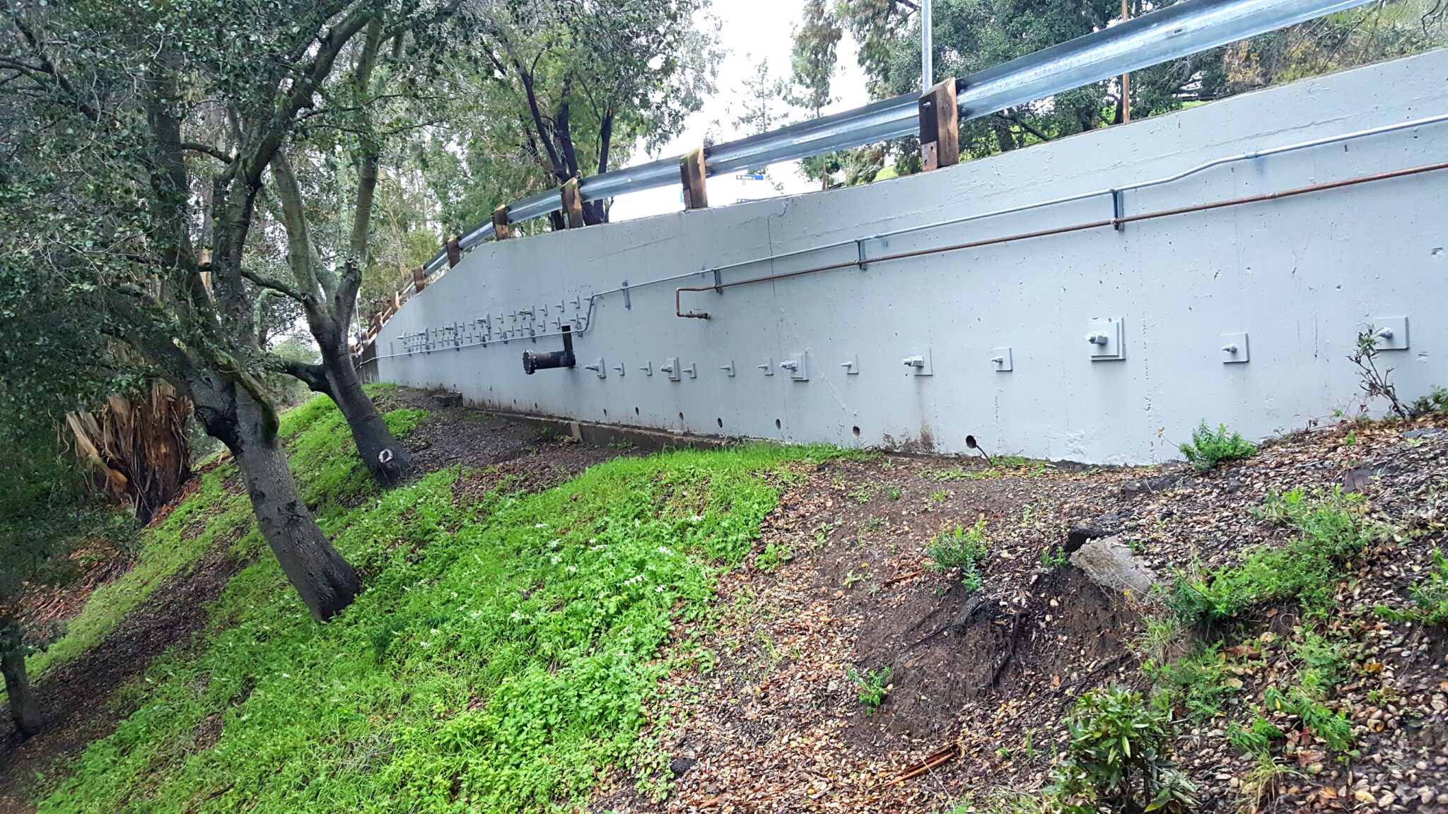 LBNL Alvarez Road Retaining Wall Stabilization Project - JMA Civil